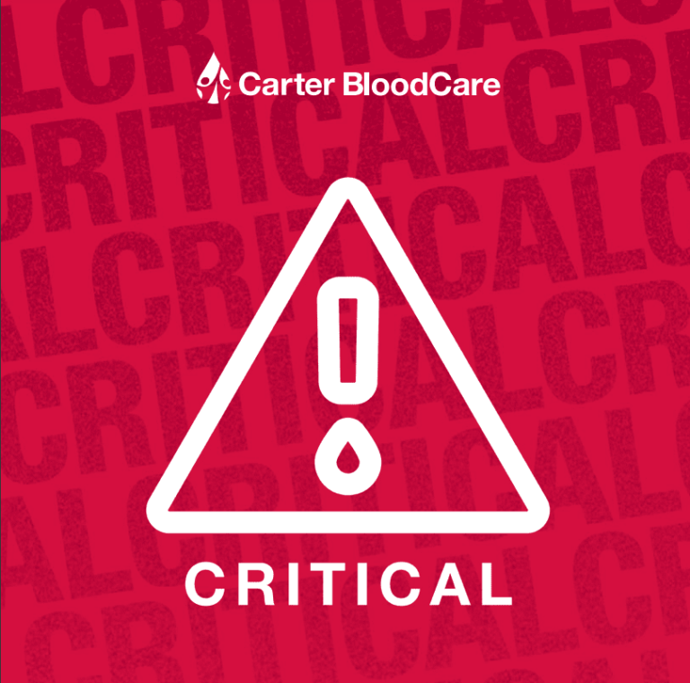 North Texas blood supply has a critical shortage after the winter storm ...