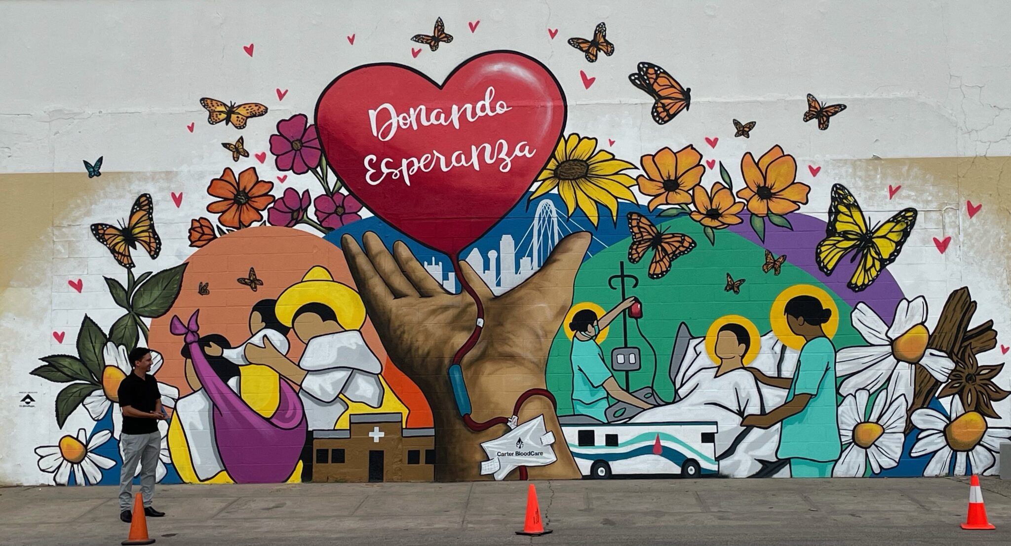 Oak Cliff mural illustrates importance of blood donations in Hispanic ...