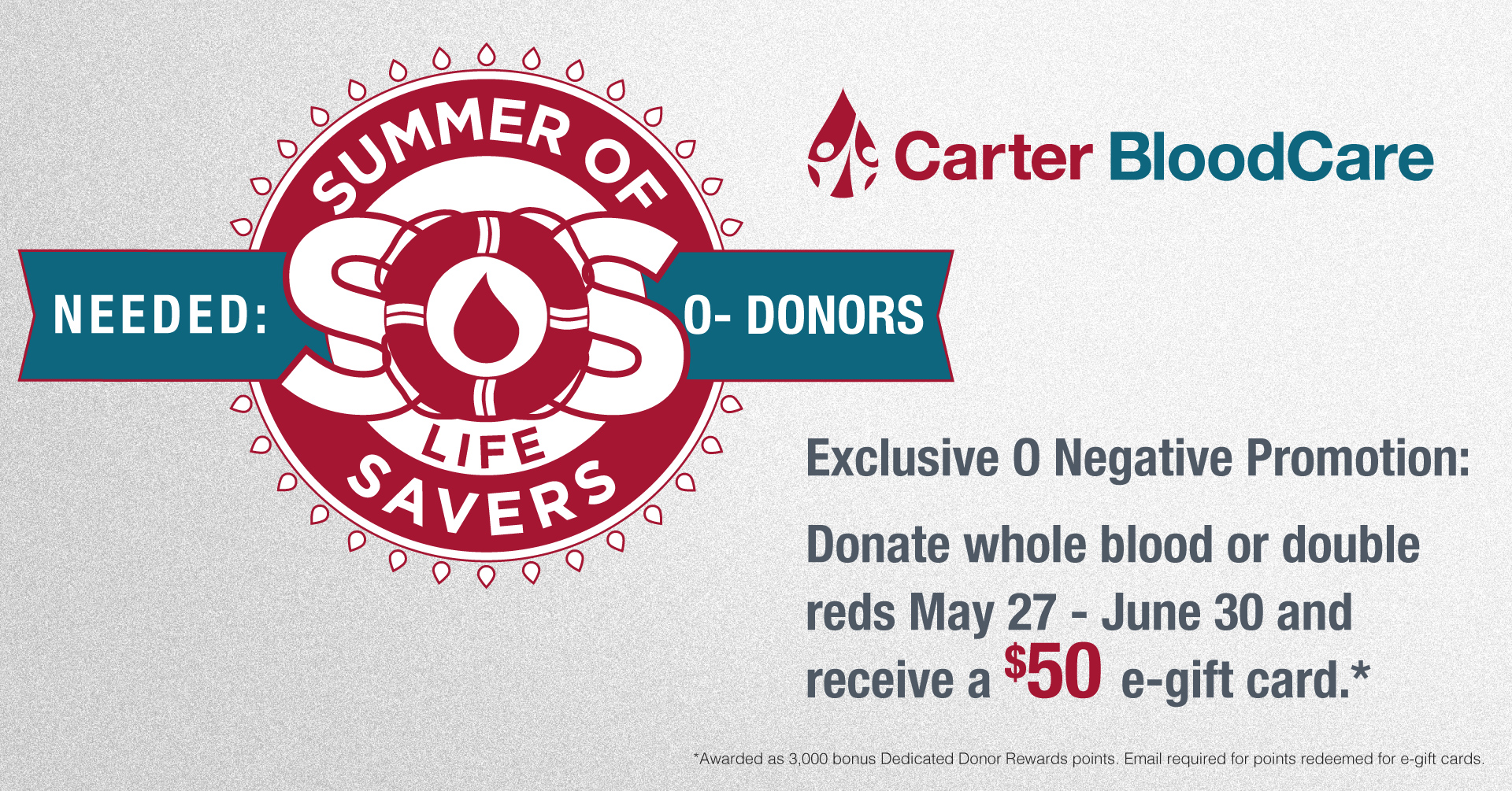Promotions - Carter BloodCare